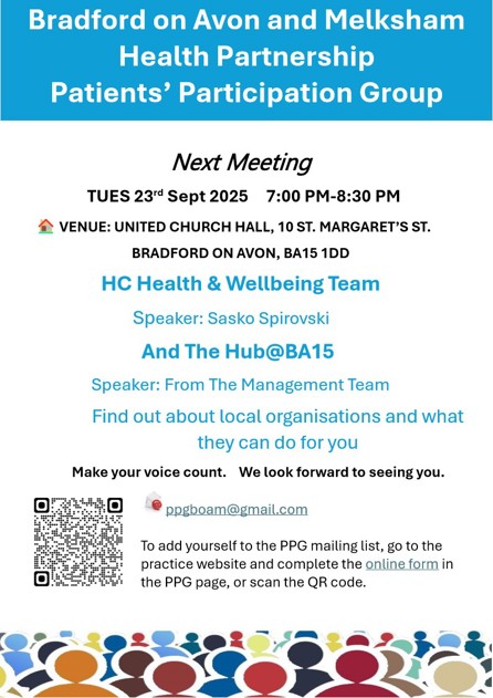 Patient Participation Group – Bradford-on-Avon and Melksham Health ...